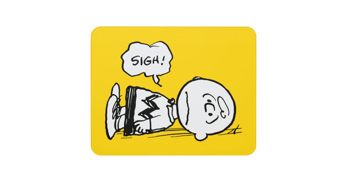Peanuts | Charlie Brown is Down Door Sign | Zazzle