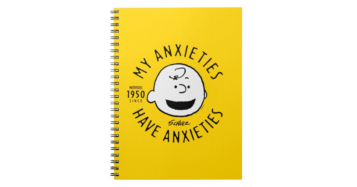 Peanuts | Charlie Brown Nervous Since 1950 Notebook | Zazzle