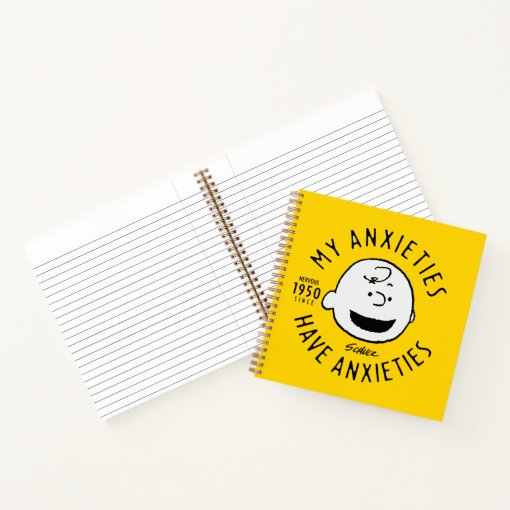 Peanuts | Charlie Brown Nervous Since 1950 Notebook | Zazzle