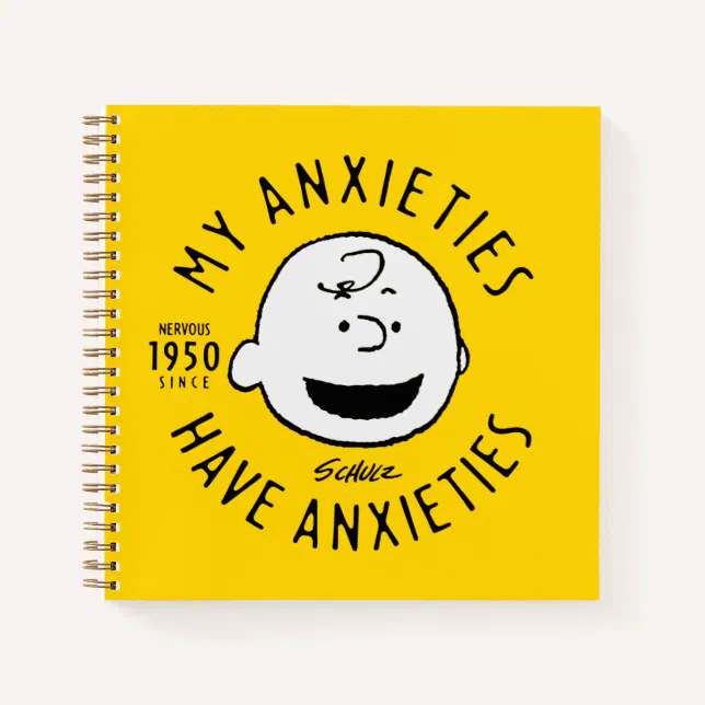 Peanuts | Charlie Brown Nervous Since 1950 Notebook | Zazzle