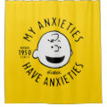 Peanuts | Charlie Brown Nervous Since 1950 Shower Curtain | Zazzle