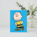 Peanuts | Charlie Brown Portrait Postcard | Zazzle