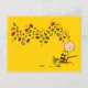 Peanuts | Charlie Brown Raking Leaves Postcard | Zazzle