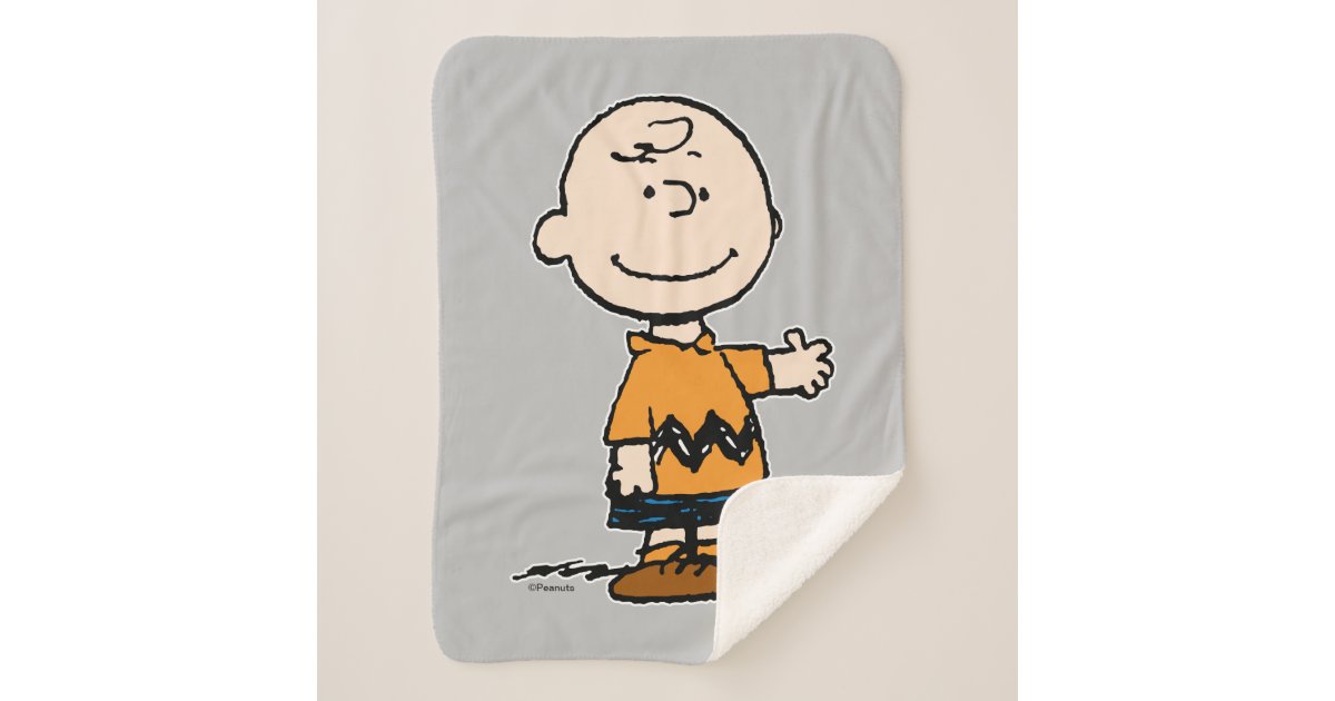 Peanuts | Charlie Brown Sherpa Blanket | Zazzle