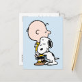 Peanuts | Charlie Brown & Snoopy Hug Postcard | Zazzle