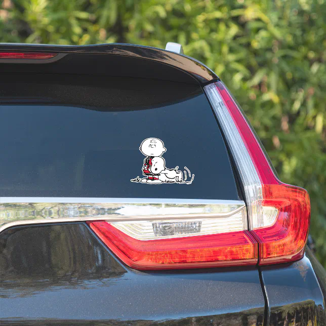 PEANUTS | Charlie Brown & Snoopy Sticker | Zazzle