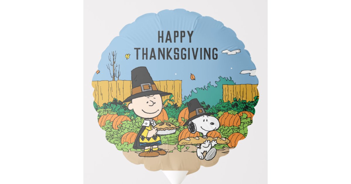 Peanuts | Charlie Brown Thanksgiving Balloon | Zazzle