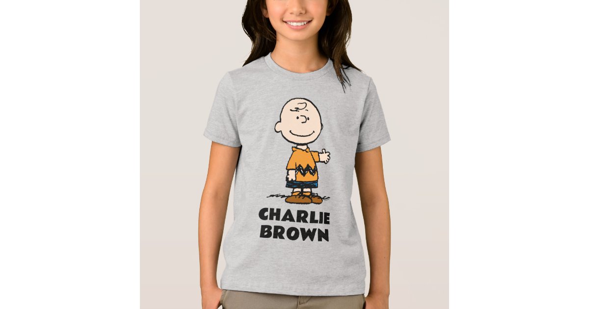 Peanuts | Charlie Brown Tri-Blend Shirt | Zazzle