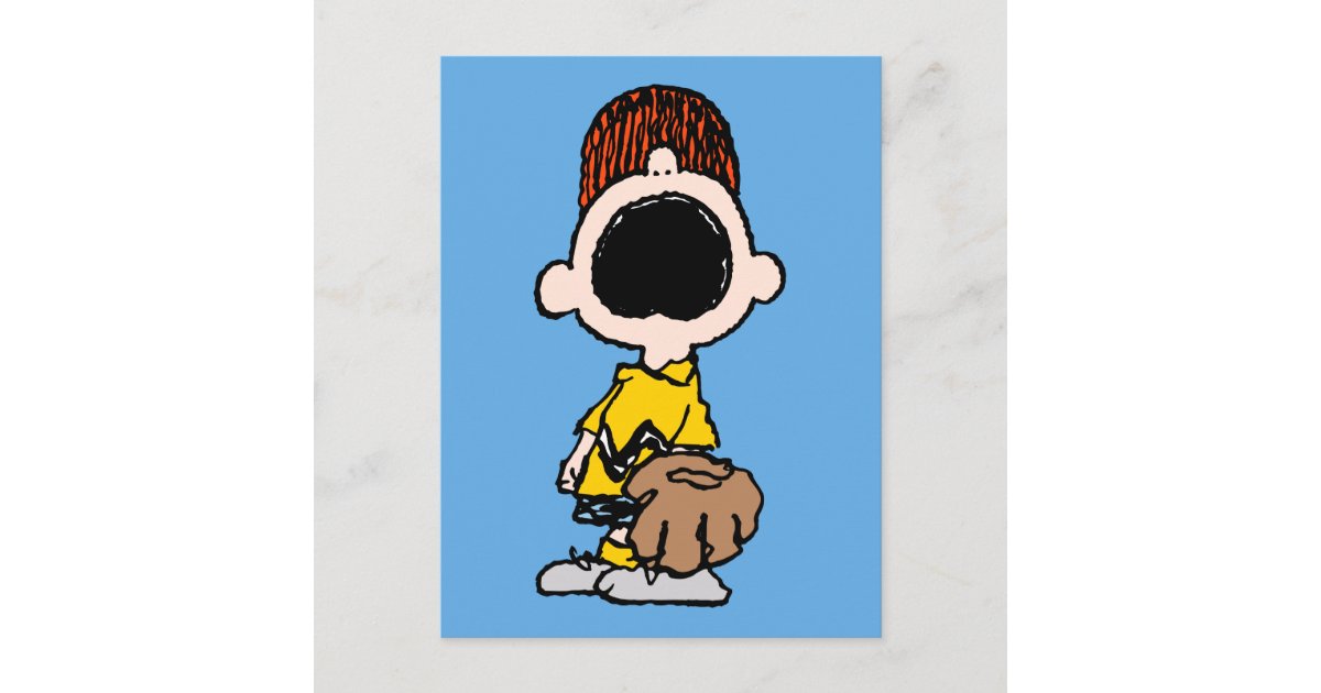 Peanuts | Charlie Brown Yell Postcard | Zazzle