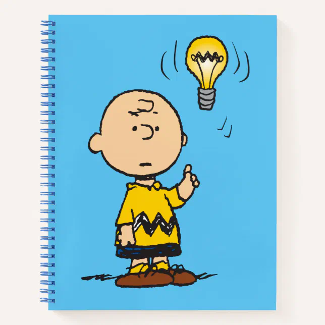 Peanuts | Charlie Brown's Light Bulb Idea Notebook | Zazzle