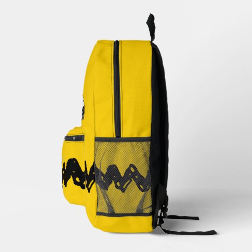 Peanuts | Charlie Brown's Zig-Zag Shirt Printed Backpack | Zazzle