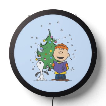 Peanuts | Christmas Caroling LED Sign | Zazzle