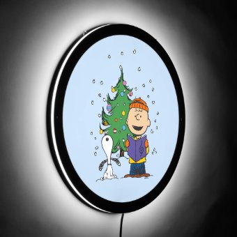 Peanuts | Christmas Caroling LED Sign | Zazzle