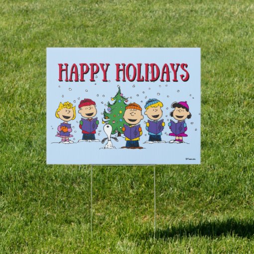 Peanuts | Christmas Caroling Sign | Zazzle