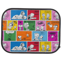 PEANUTS | Classic Comic Pattern Car Floor Mat | Zazzle