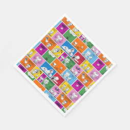 PEANUTS | Classic Comic Pattern Napkins | Zazzle