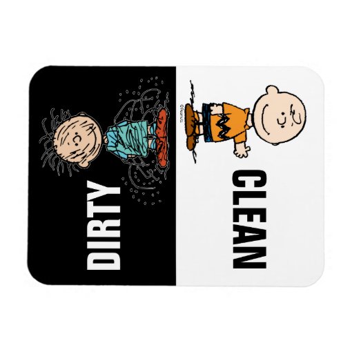 Peanuts | Clean & Dirty Dishes Magnet | Zazzle