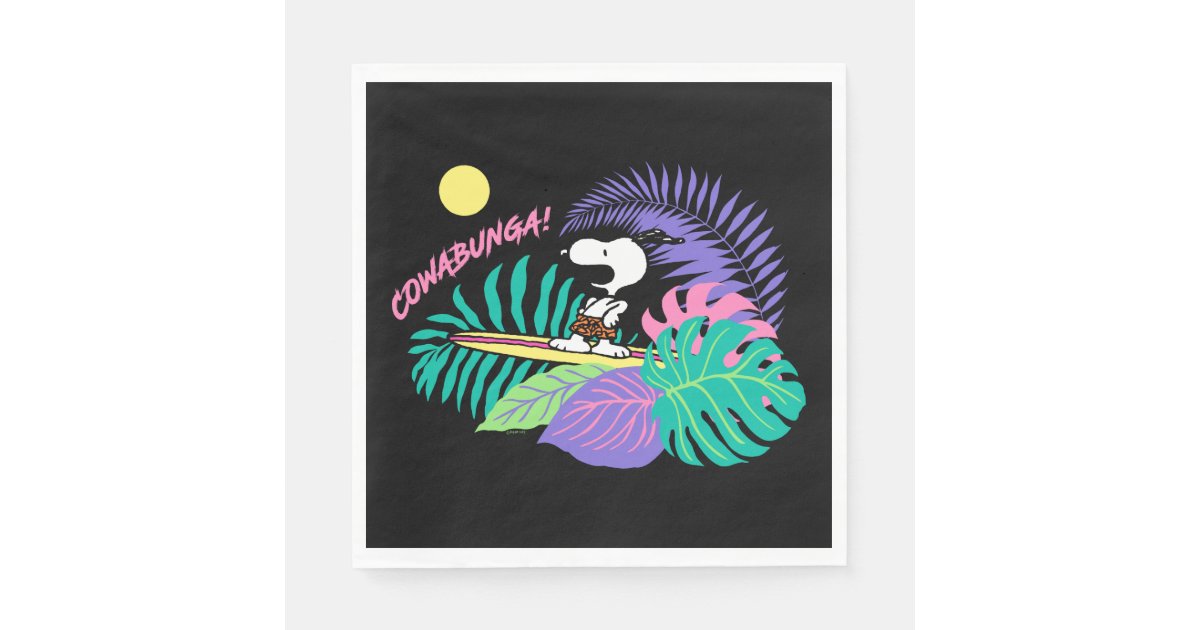 Peanuts | Cowabunga Snoopy Napkins | Zazzle