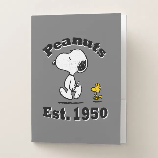 Peanuts Est. 1950 Pocket Folder | Zazzle