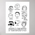 Peanuts Faces Poster | Zazzle