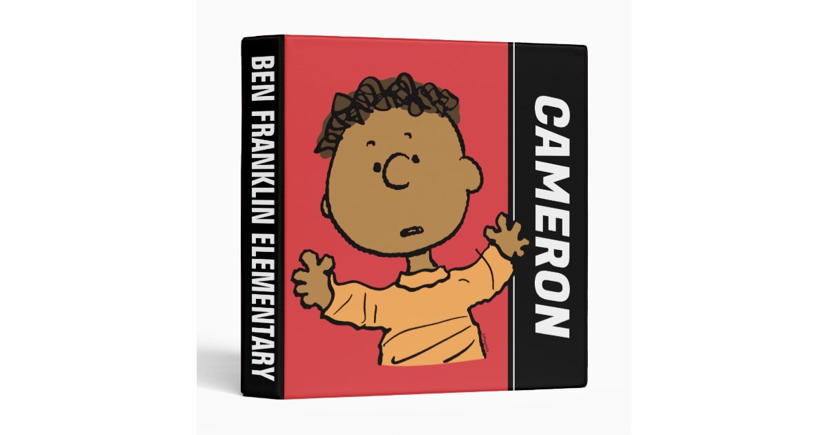 Peanuts | Franklin Look 3 Ring Binder | Zazzle