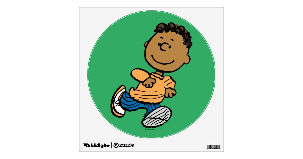 Peanuts | Franklin Running Wall Decal | Zazzle