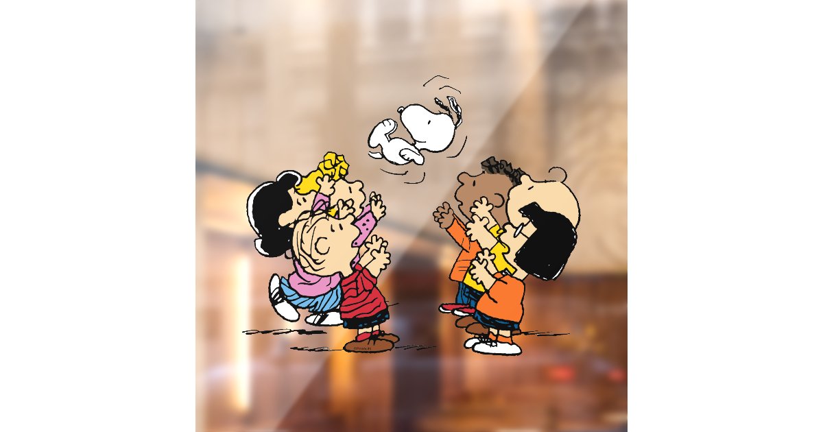 Peanuts | Friends Fun Window Cling | Zazzle