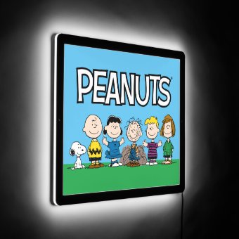 Peanuts Friends In A Row LED Sign | Zazzle