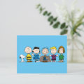 Peanuts Friends In A Row Postcard | Zazzle