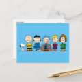 Peanuts Friends In A Row Postcard | Zazzle