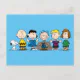 Peanuts Friends In A Row Postcard | Zazzle