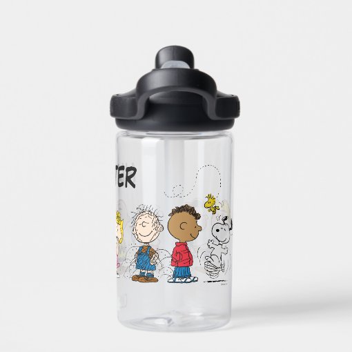 Peanuts Gang Group Lineup | Add Your Name Water Bottle | Zazzle