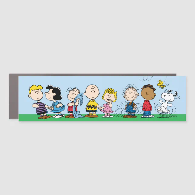 Peanuts Gang Group Lineup Car Magnet | Zazzle