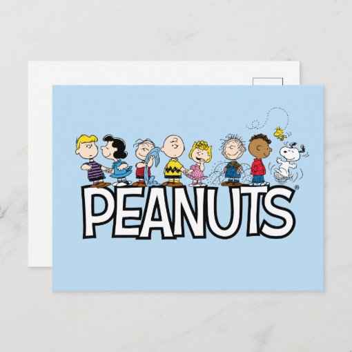 Peanuts Gang Group Lineup Postcard | Zazzle