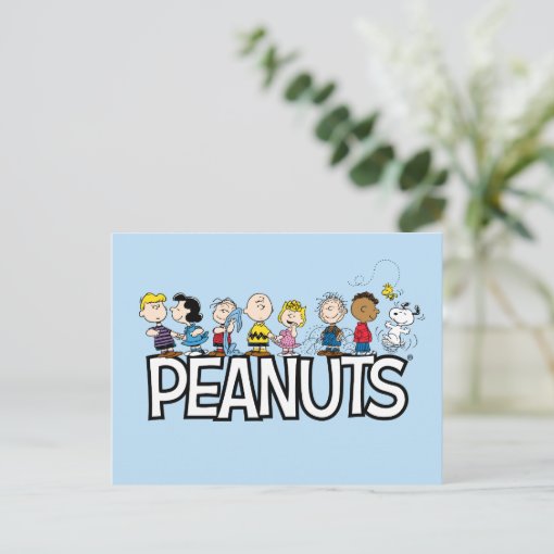 Peanuts Gang Group Lineup Postcard | Zazzle