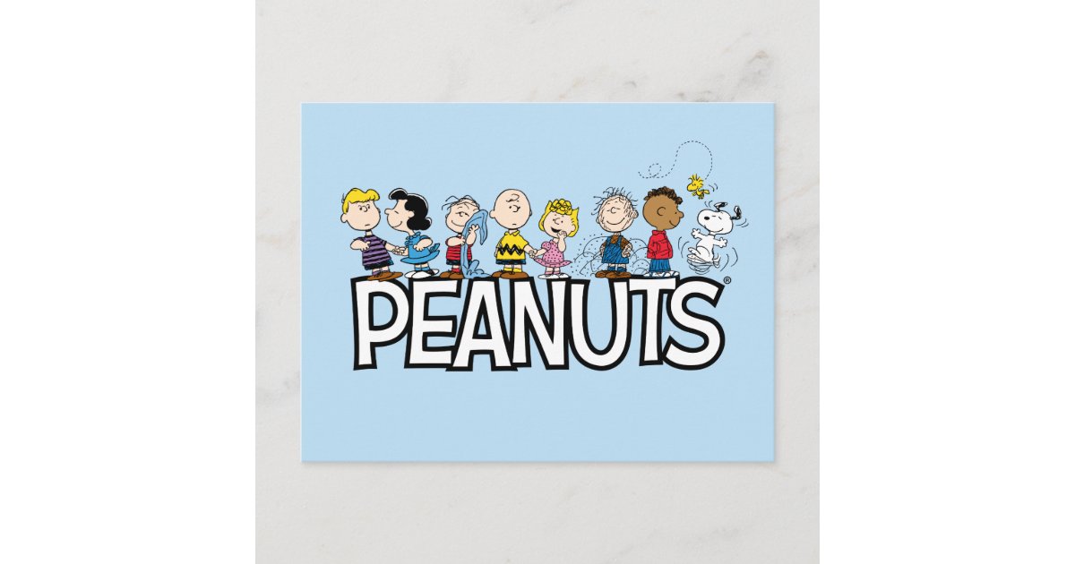 Peanuts Gang Group Lineup Postcard | Zazzle