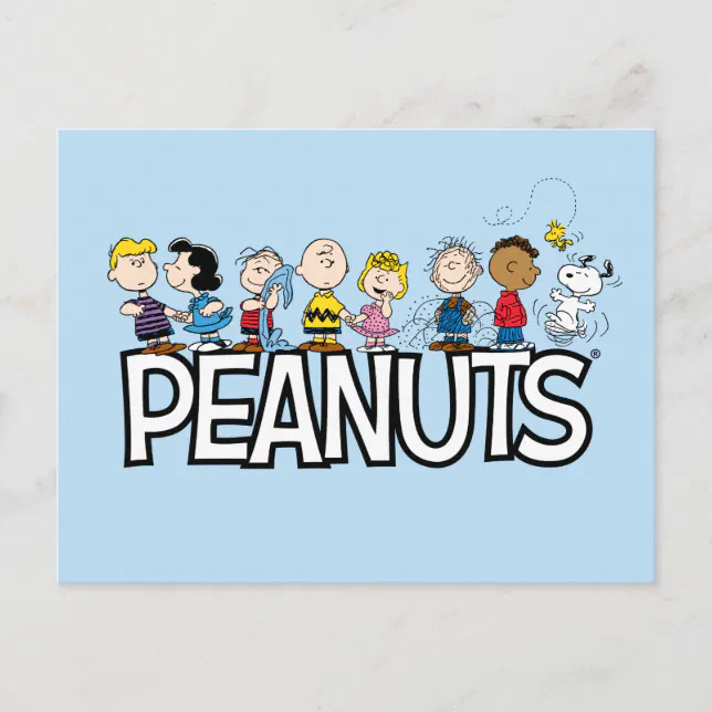 Peanuts Gang Group Lineup Postcard | Zazzle
