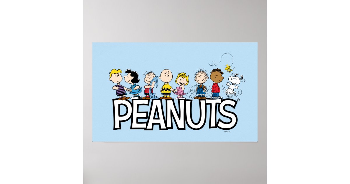 Peanuts Gang Group Lineup Poster | Zazzle