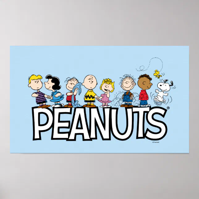 Peanuts Gang Group Lineup Poster | Zazzle