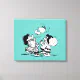 Peanuts Gang Lifting Snoopy Canvas Print | Zazzle