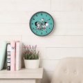 Peanuts Gang Lifting Snoopy Clock | Zazzle
