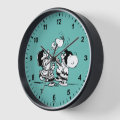 Peanuts Gang Lifting Snoopy Clock | Zazzle
