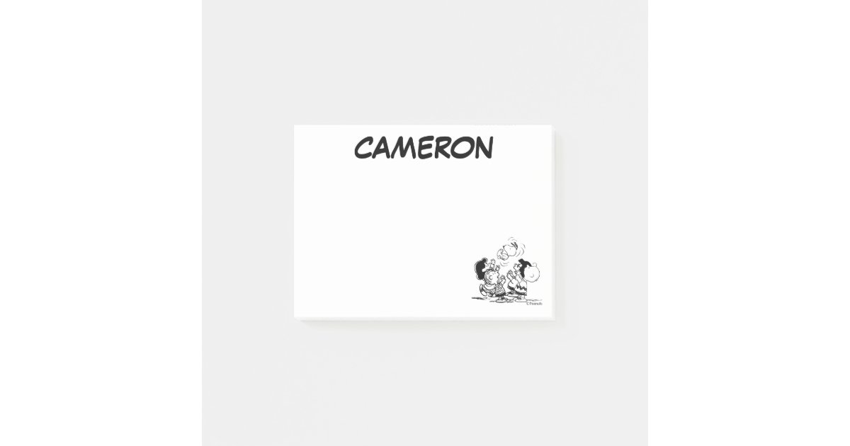 Peanuts Gang Lifting Snoopy Post-it Notes | Zazzle