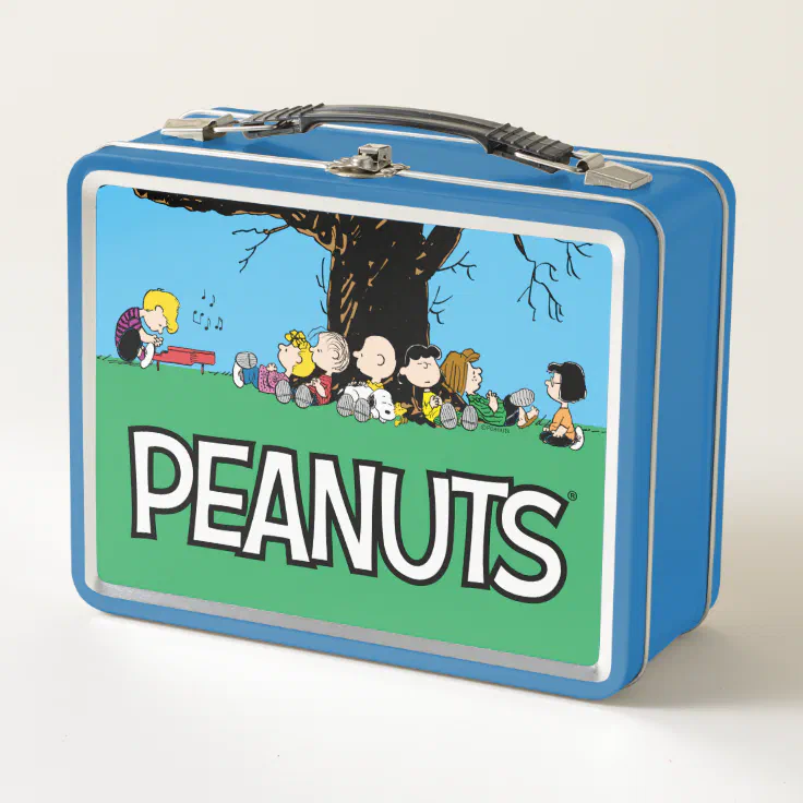 Peanuts Gang Under A Tree Metal Lunch Box | Zazzle