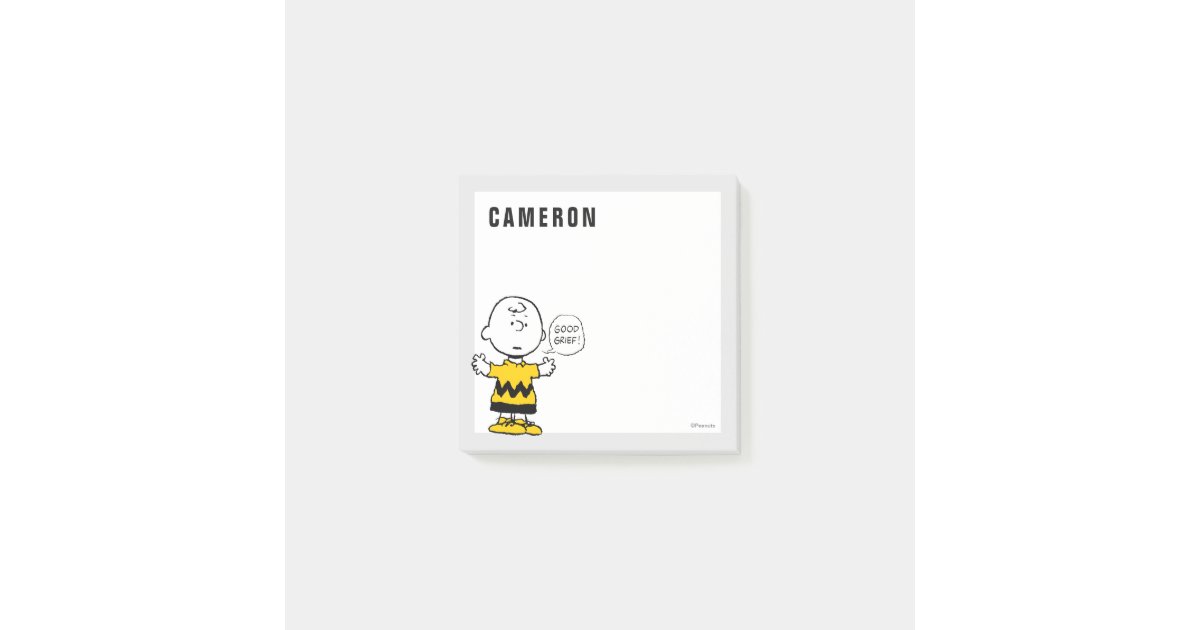 Peanuts | Good Grief Charlie Brown Post-it Notes | Zazzle