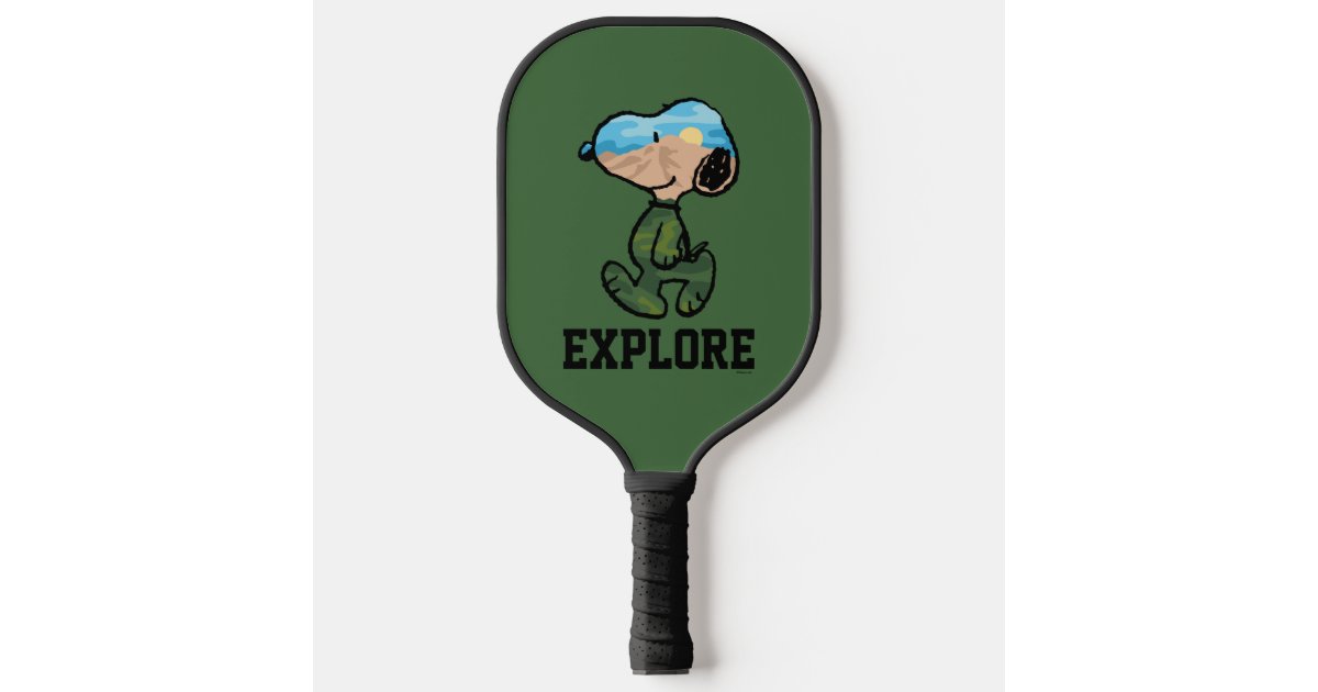 Peanuts | Great Outdoor Snoopy Pickleball Paddle | Zazzle