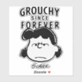 Peanuts | Grouchy Since Forever Lucy Sticker | Zazzle