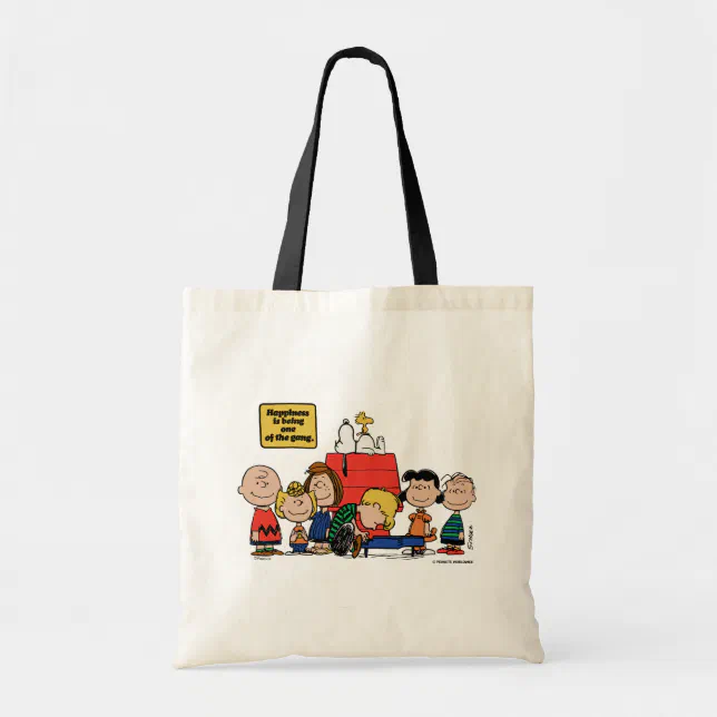 Peanuts | Happiness is Being One of the Gang Tote Bag | Zazzle