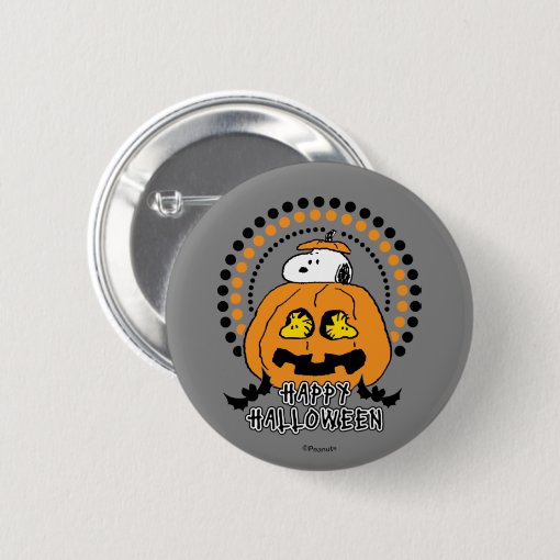 Peanuts | Happy Halloween Button | Zazzle