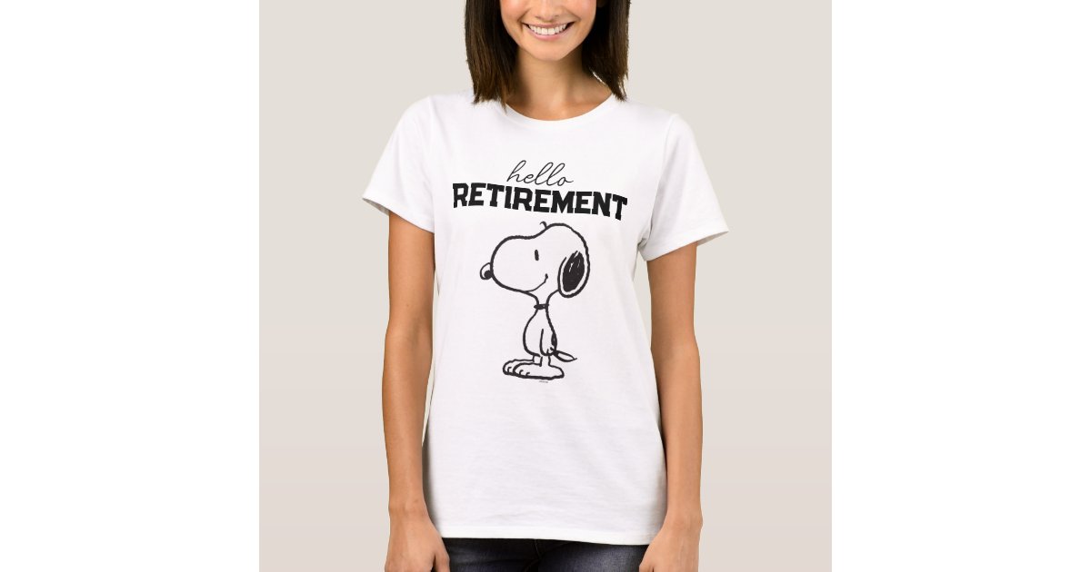 Peanuts | Hello Retirement T-Shirt | Zazzle